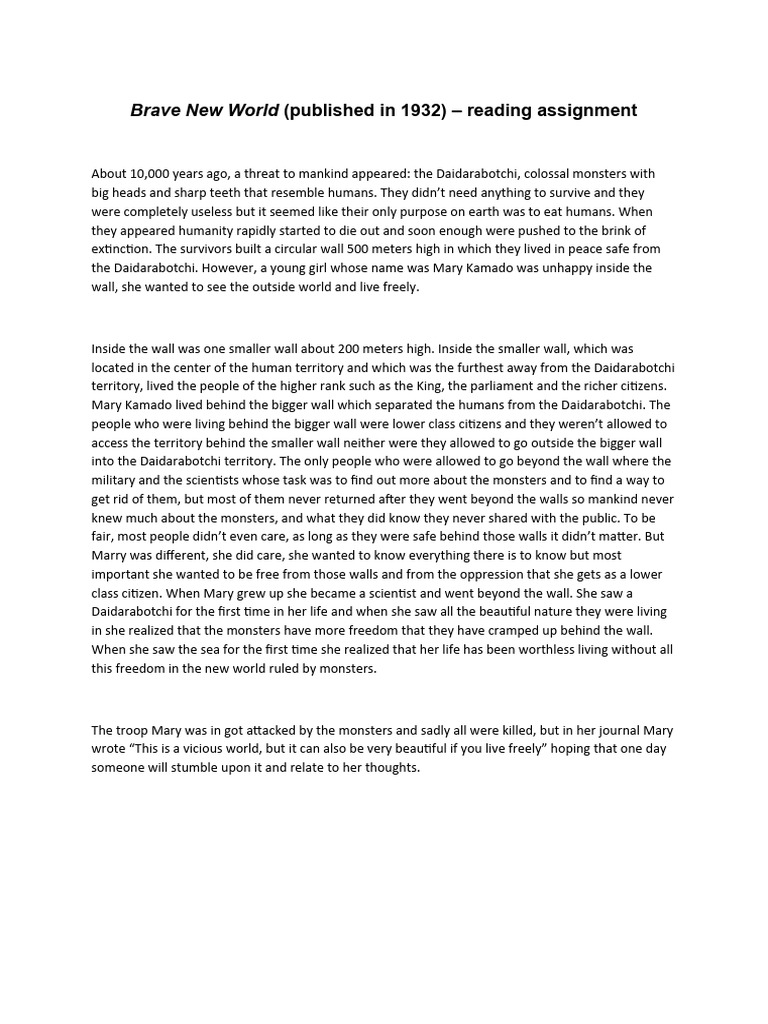 Brave New World | PDF