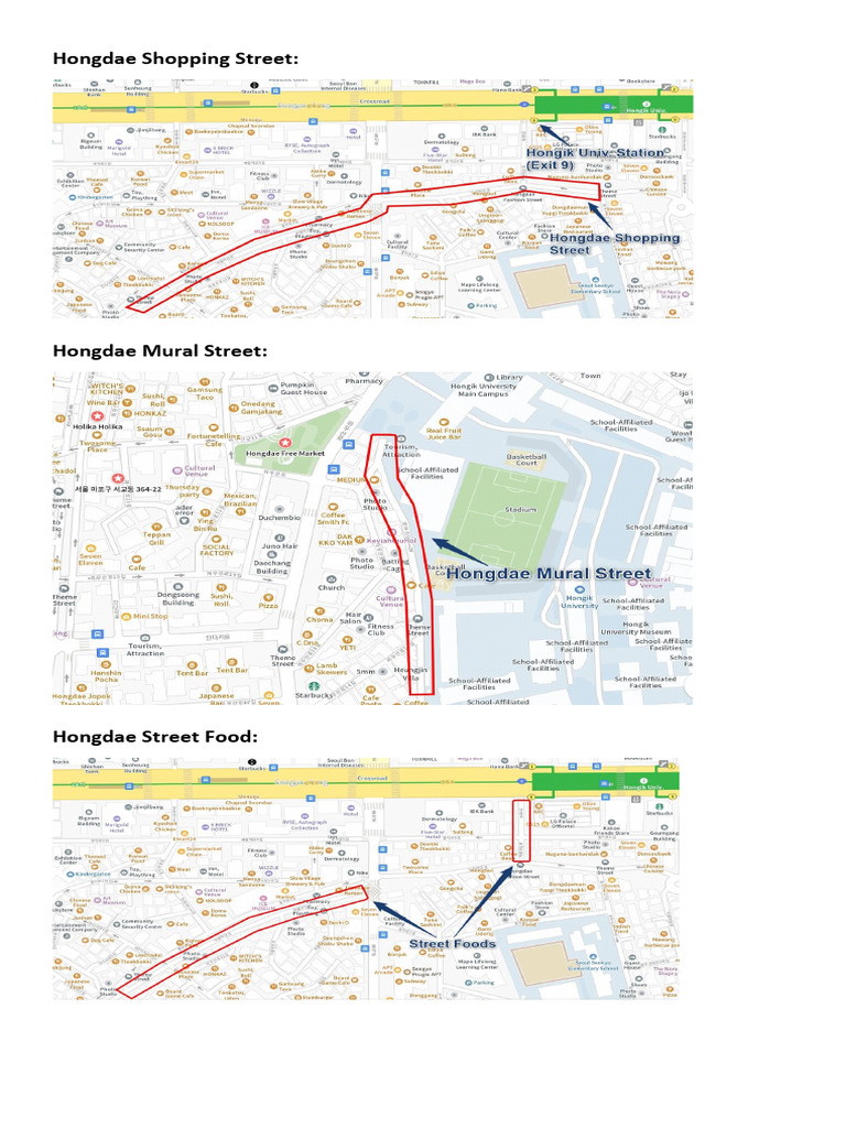 Hongdae Map - Information | PDF