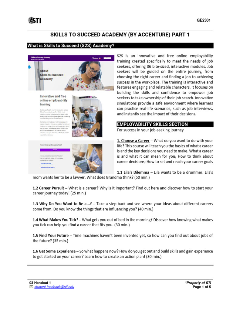 03 Handout 1 | PDF | Résumé | Job Interview