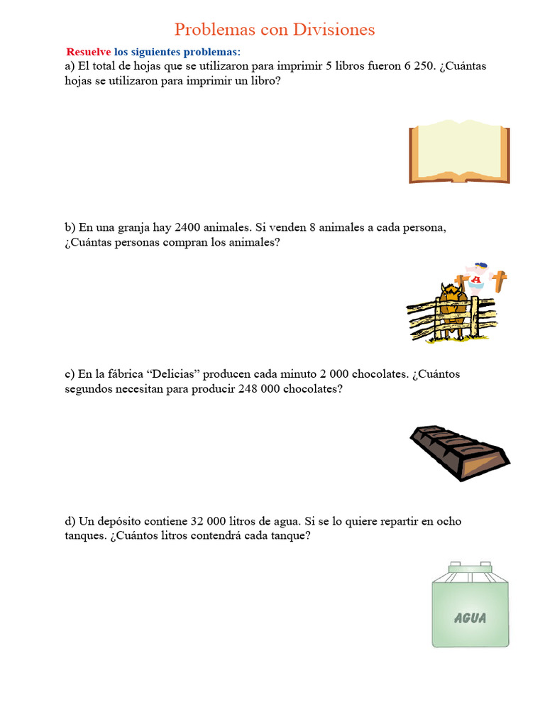Problemas con Divisiones | PDF