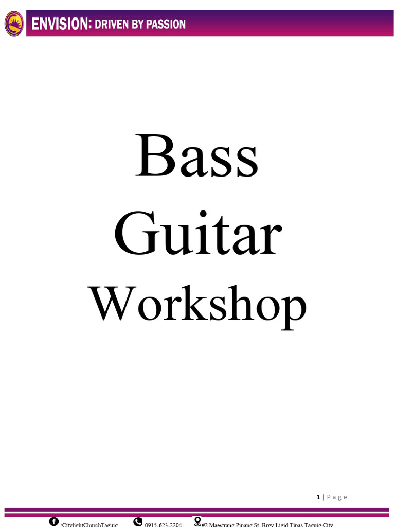 Beginner Bass Guitar Guide | PDF | Guitars | String Instruments