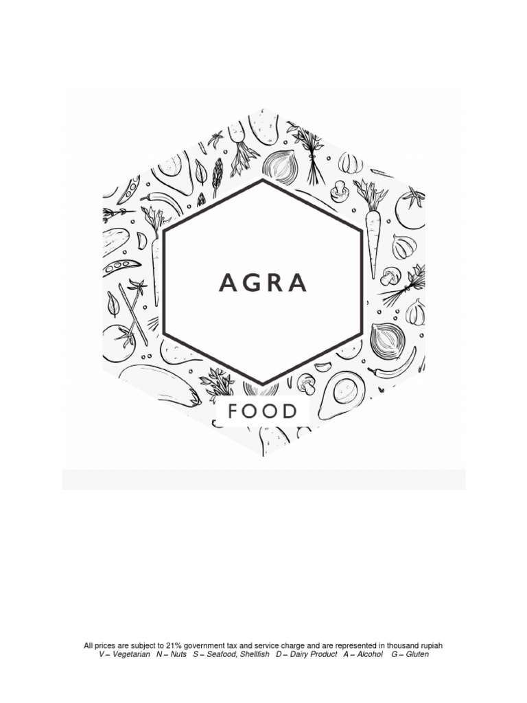 Alila Solo Agra Rooftop Menu | PDF