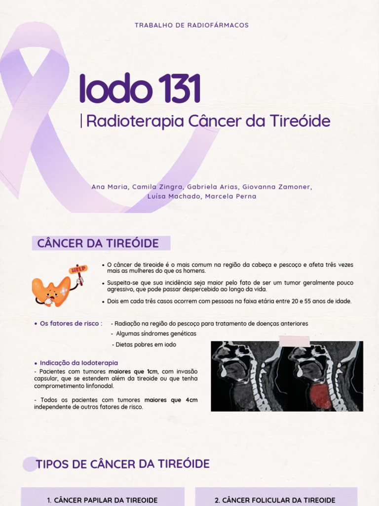 Radiofármacos - Iodo 131 | PDF | Tireoide | Câncer