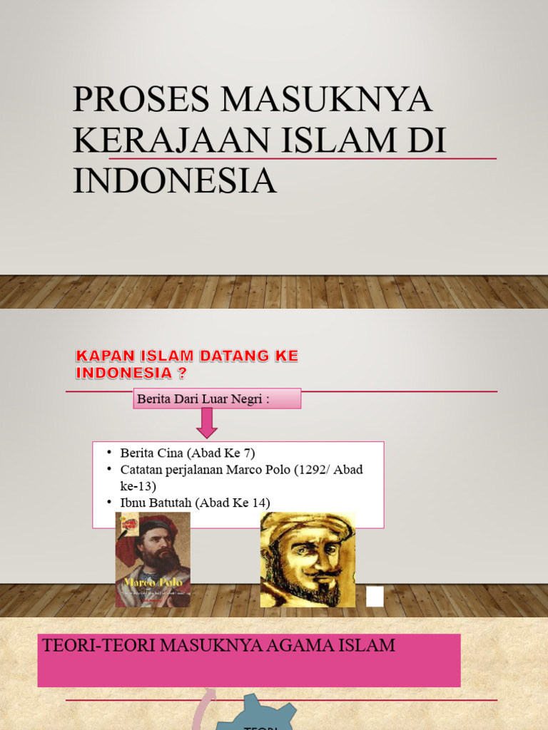 Masuknya Kerajaan Islam Di Indonesia | PDF | Perjalanan
