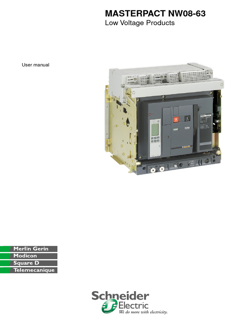 Masterpact NW08-63 User Manual | PDF