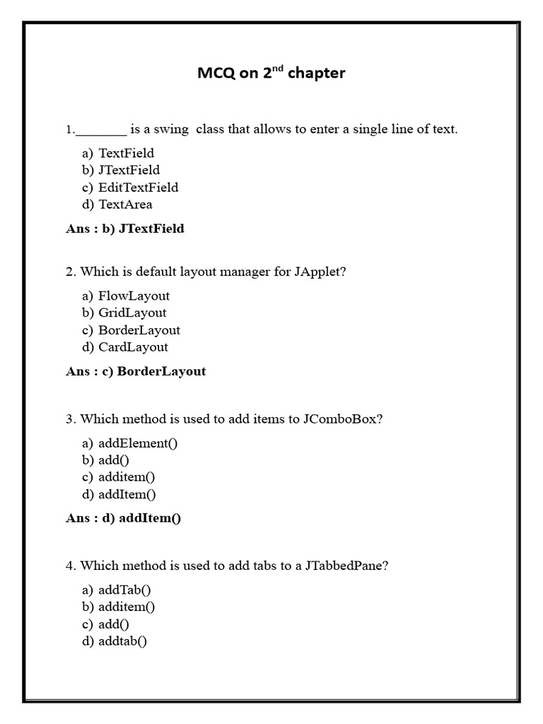 Ajp MCQ Chap-2 | PDF | Object (Computer Science) | Computing