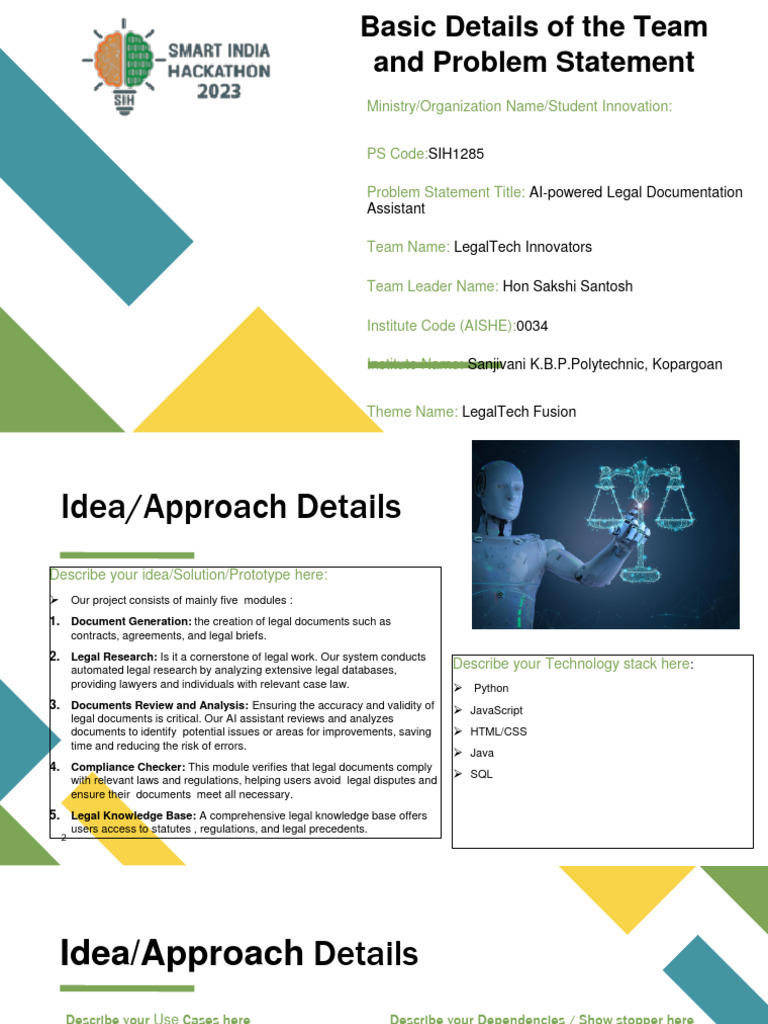 AI Based Legal Documentation | PDF | Computing | Information Technology