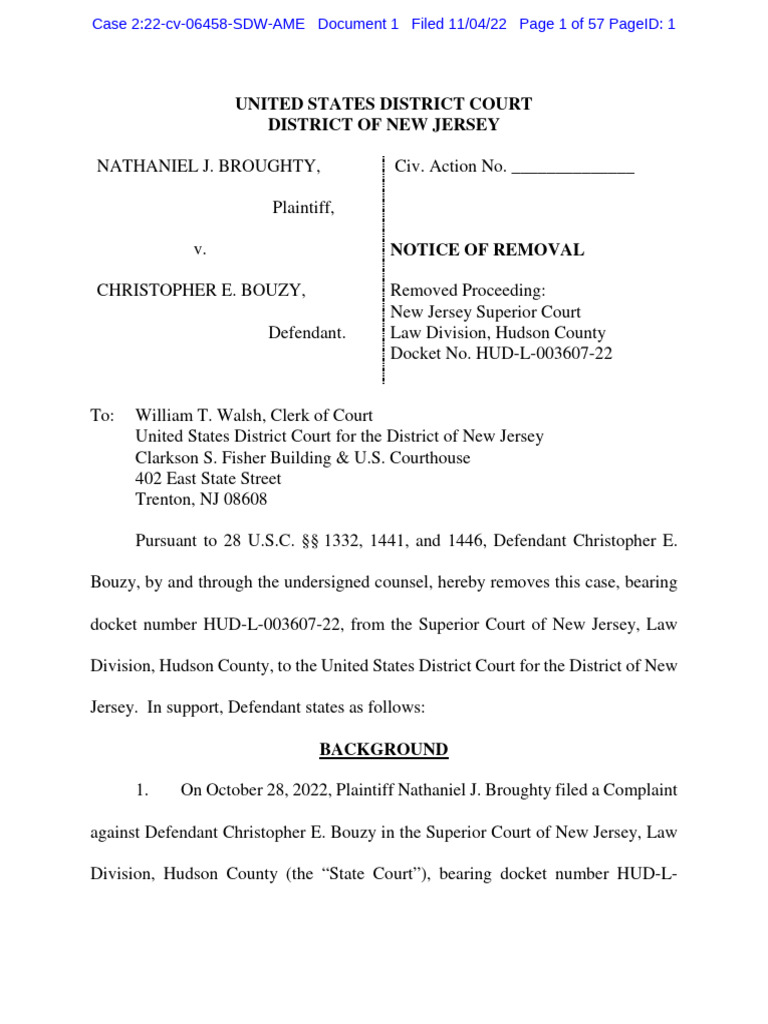 gov.uscourts.njd.504040.1.0bouzy_og_complaint | PDF | Complaint | Amount In Controversy