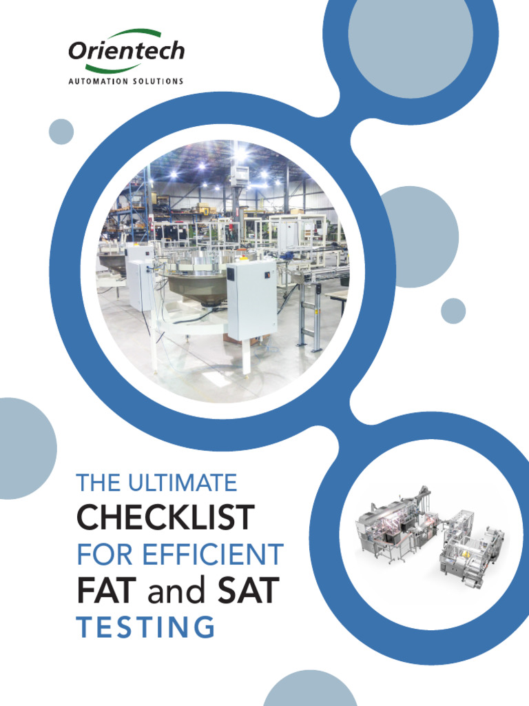FAT SAT Testing Checklist | PDF