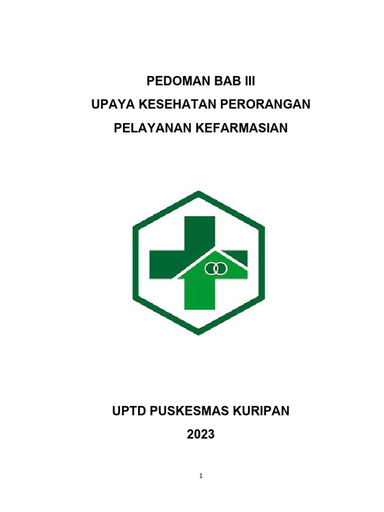 Pedoman Pelayanan Kefarmasian Pdf