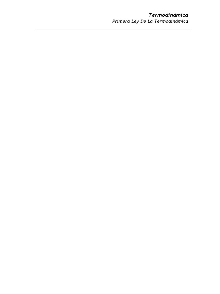 Ejercicios Primera Ley PDF | PDF | Mecánica estadística | Física