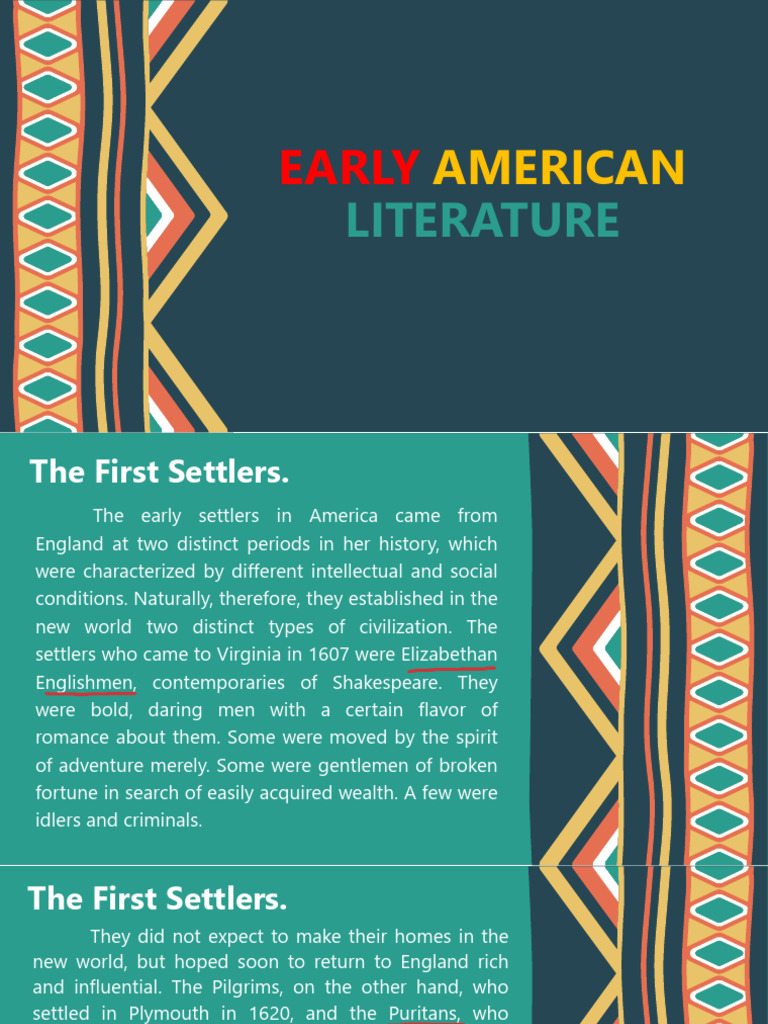 American Literature Overview | PDF | Romanticism | American Literature