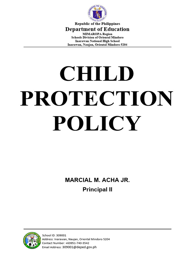 Child Protection Policy Tagalog | PDF
