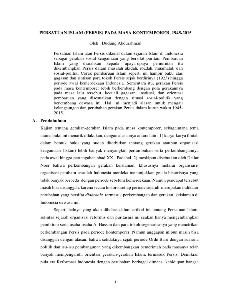 Sejarah Persis | PDF