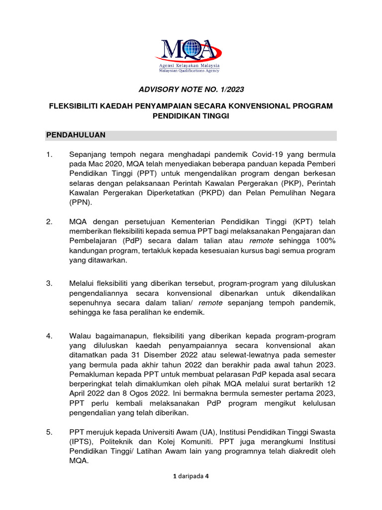 Advisory Note No12023 | PDF