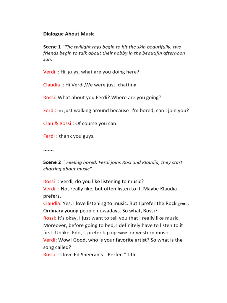 Friends Discuss Folk Music and Songs | PDF | Poetry