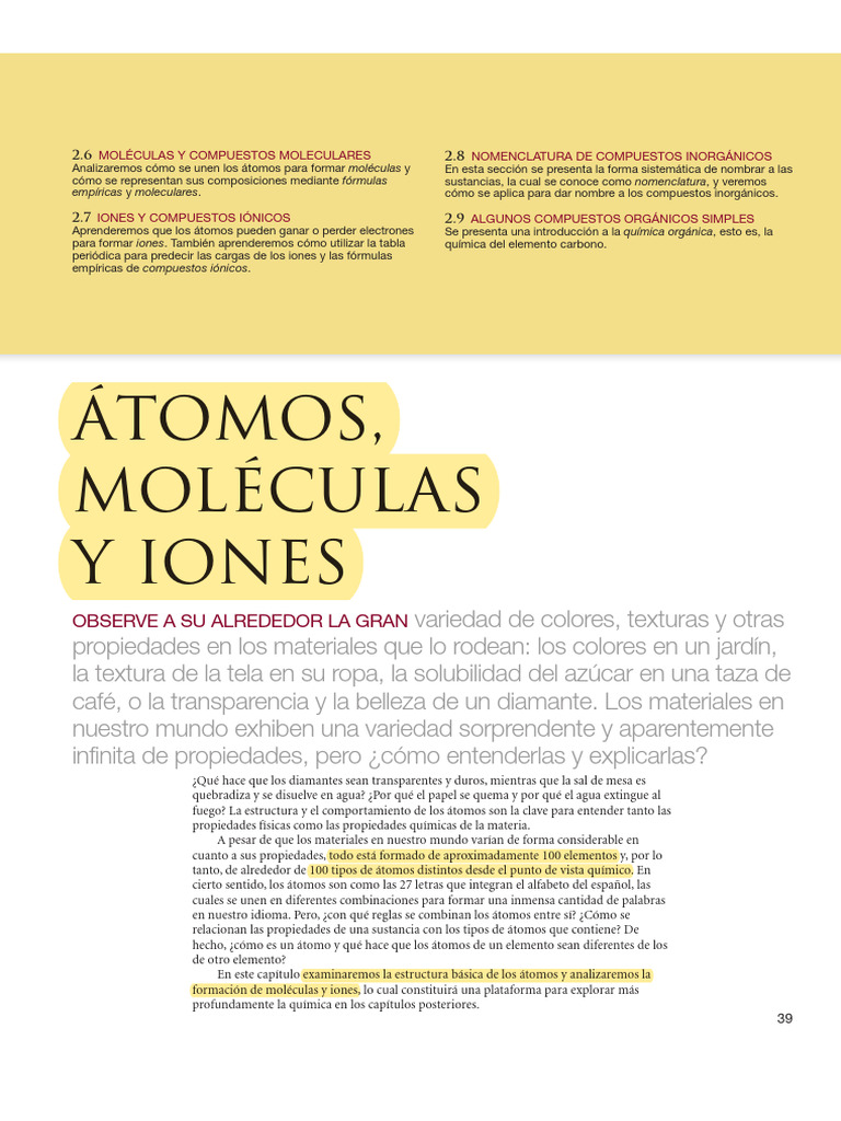 átomos Iónes Y Moléculas Resumen Pdf Núcleo Atómico Electrón