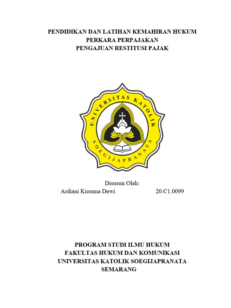 20.C1.0099 - Ardiani Kusuma Dewi - Tugas PLKH Perpajakan | PDF
