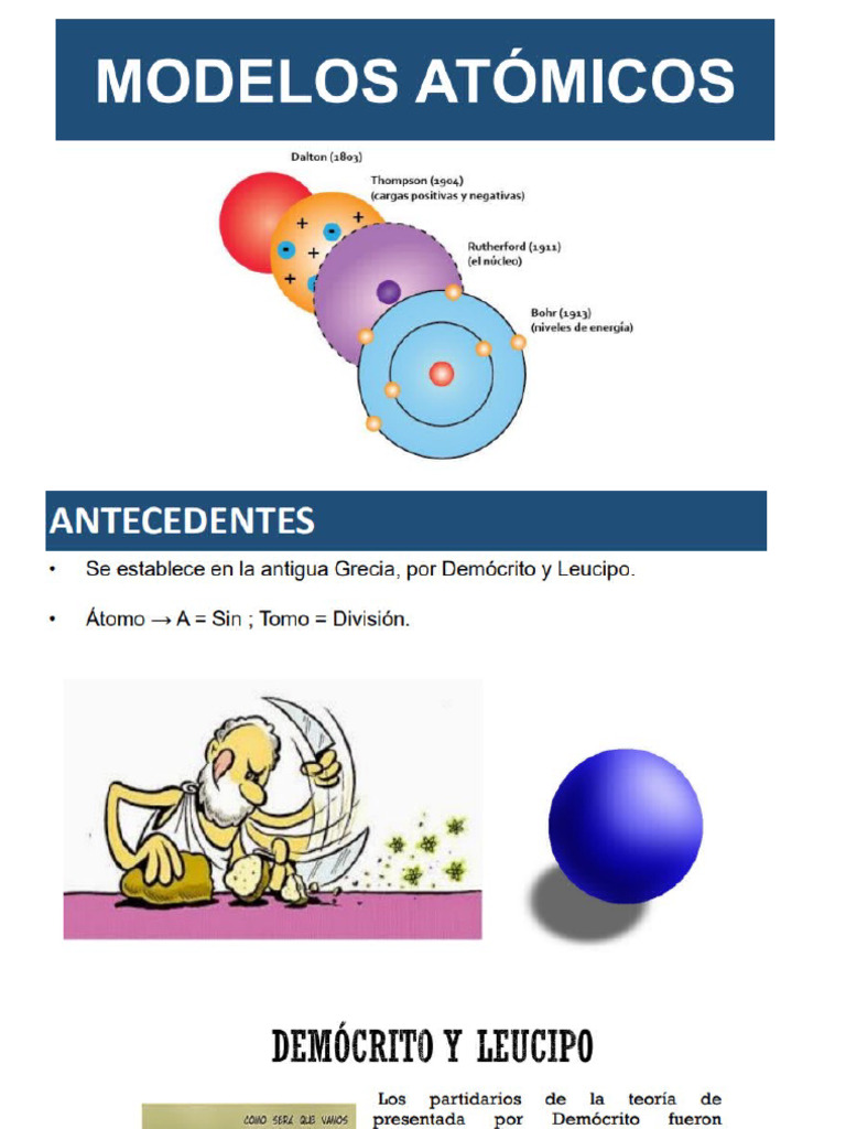 Modelos Atómicos | PDF
