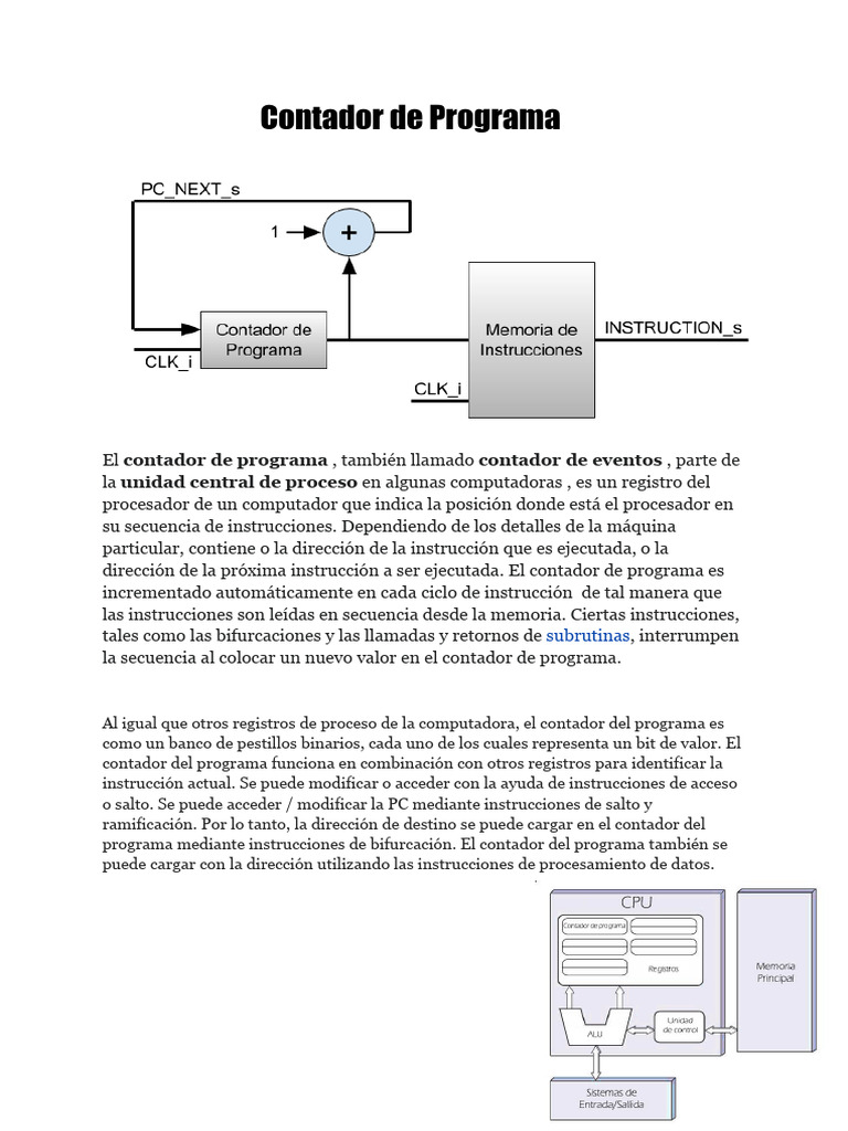 Contador de Programa | PDF