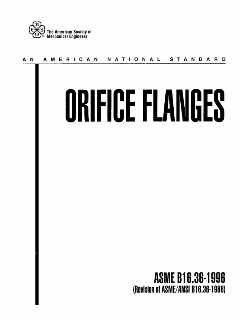 Asme B16.36 Orifice Flanges | PDF