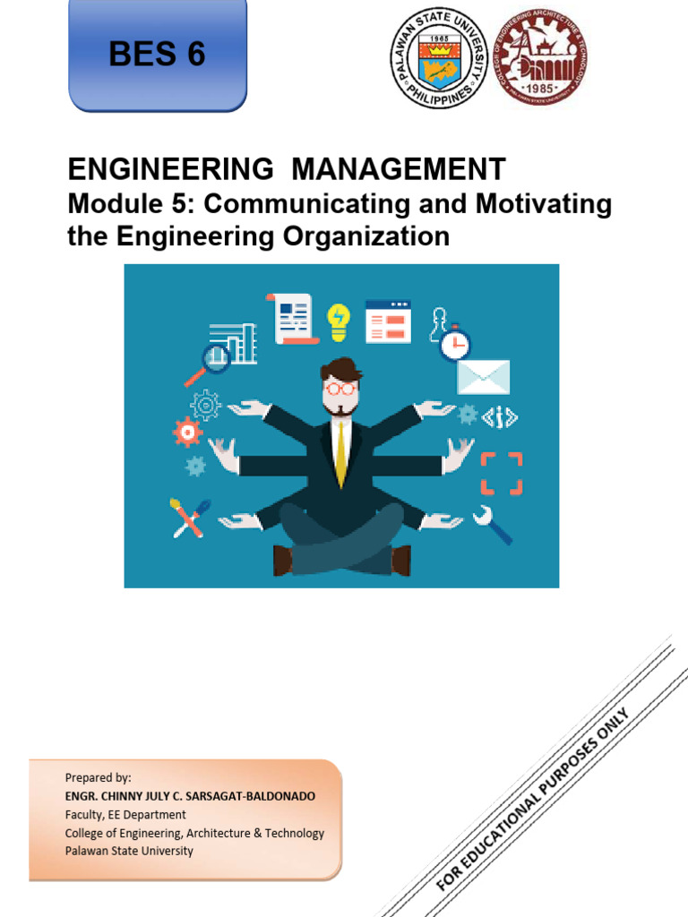 BES 6 Module 5 Communicating and Motivating The Engineering ...