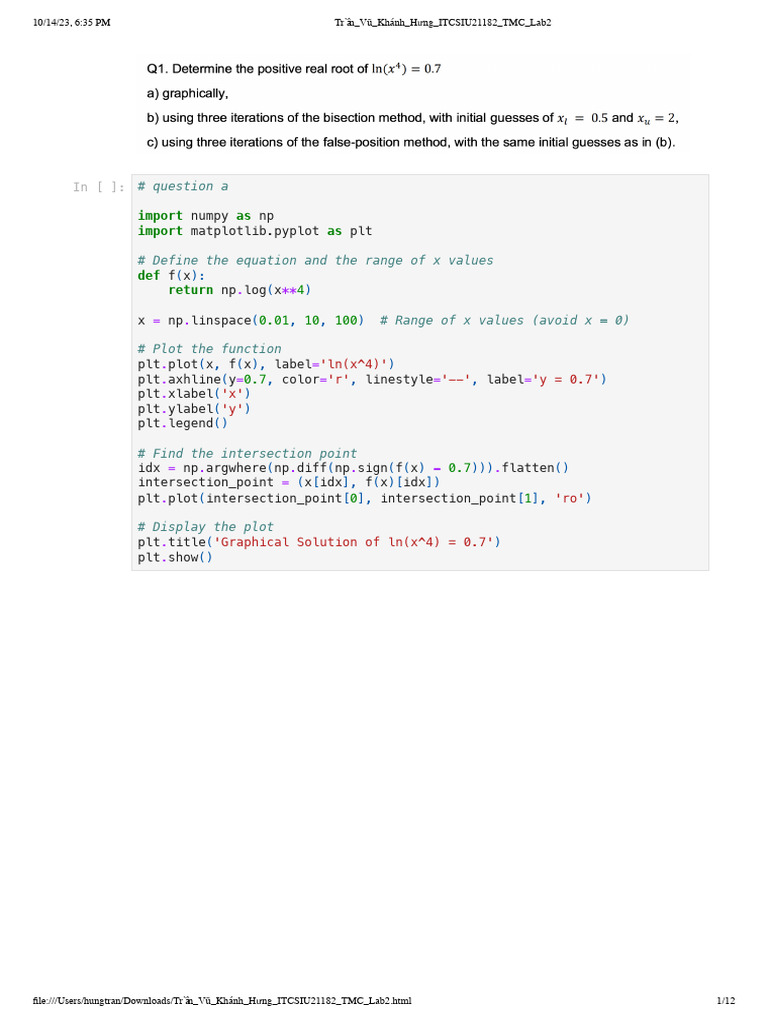 Trần Vũ Khánh Hưng ITCSIU21182 TMC Lab2 | PDF | Computational Science | Mathematical Logic