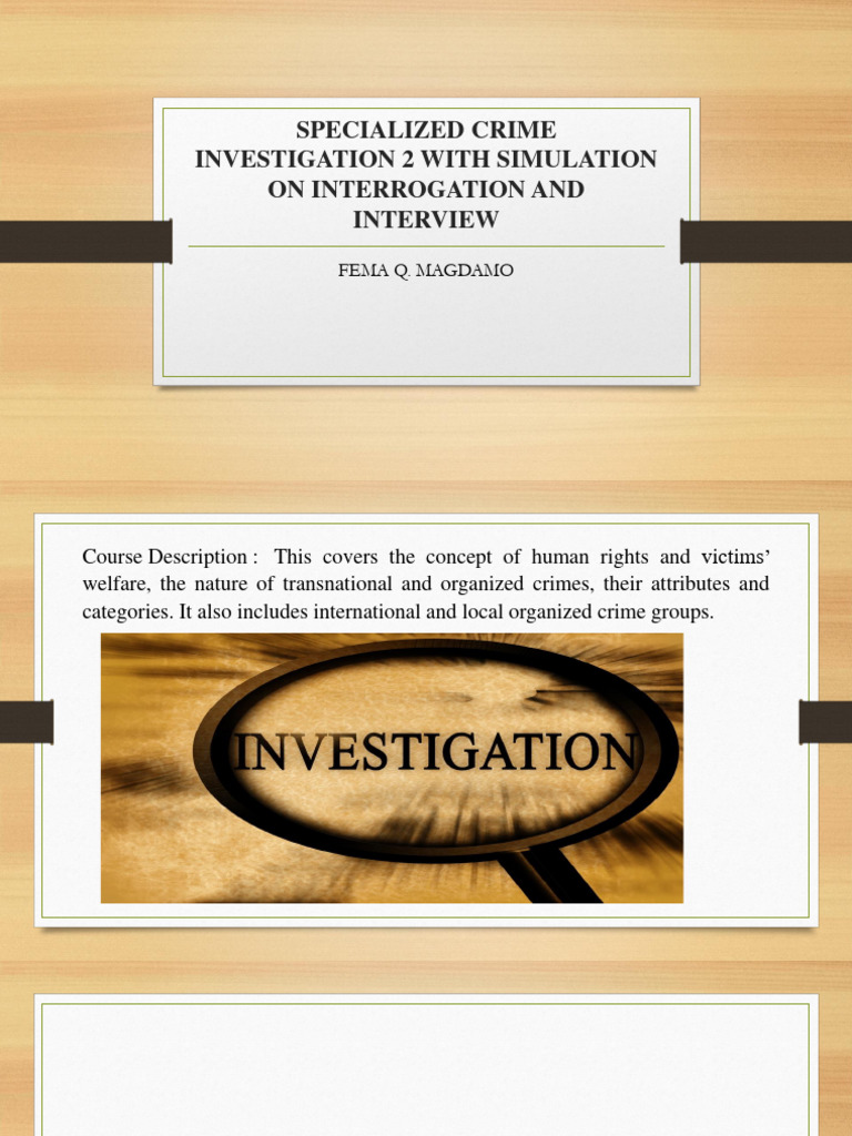 Investigating Organized Crime Dynamics | PDF | Organized Crime | Crimes