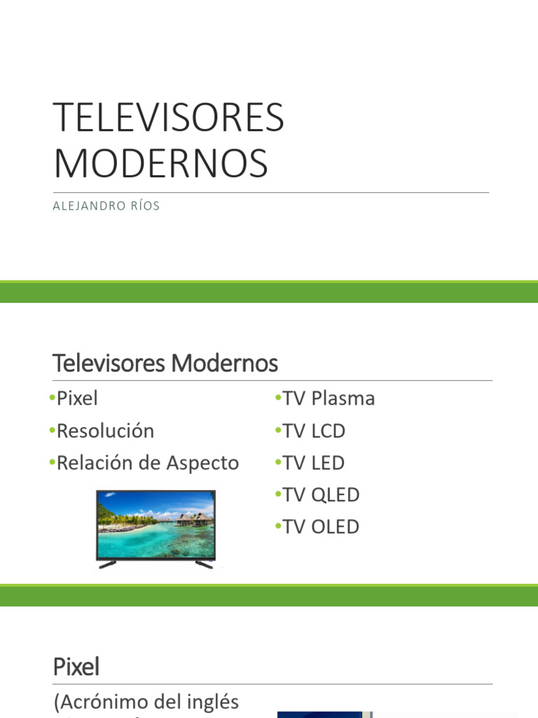 Tipos de Televisores Modernos y Ventajas | PDF | Pantalla de cristal ...