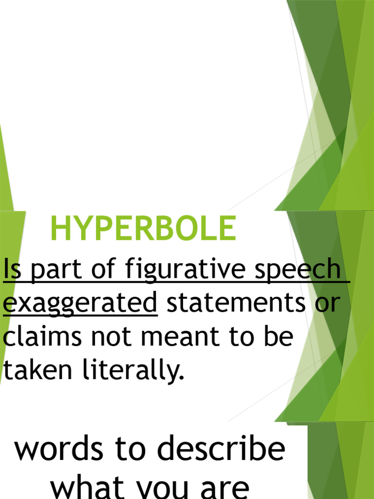 Hyperbole | PDF | Poetry