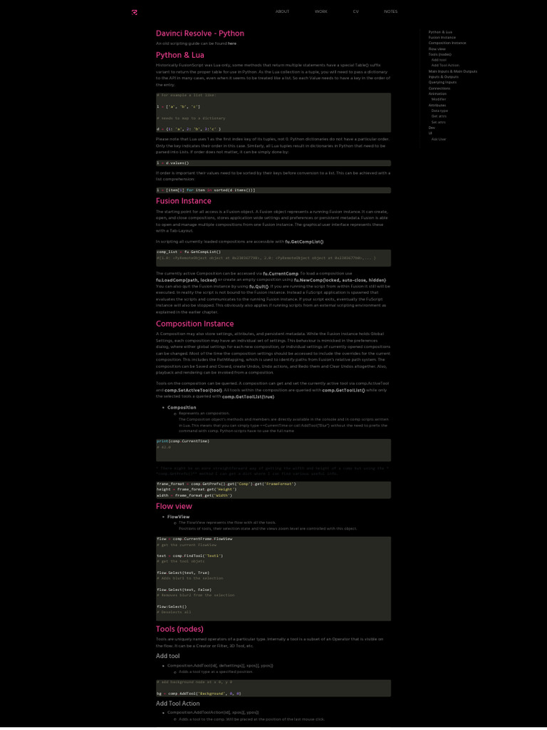 Petfactory - Davinci Resolve - Python | PDF