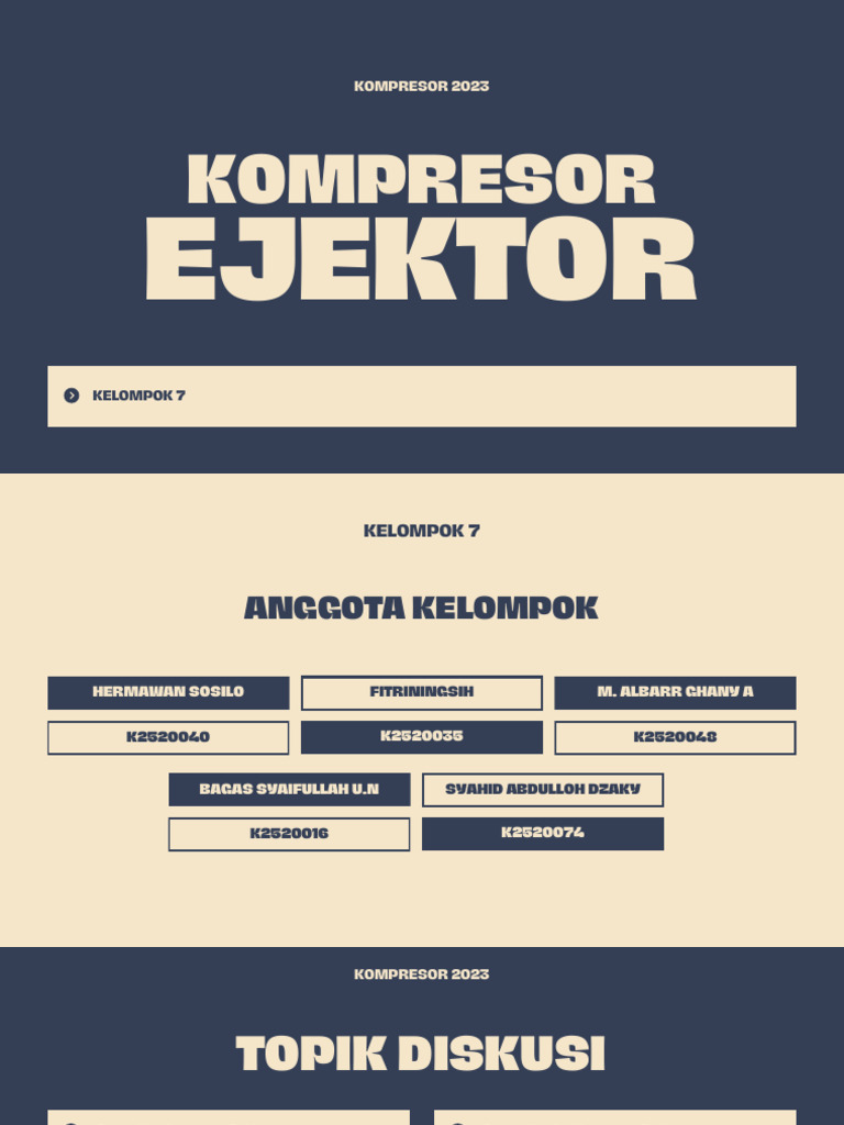 Kompresor Ejektor | PDF