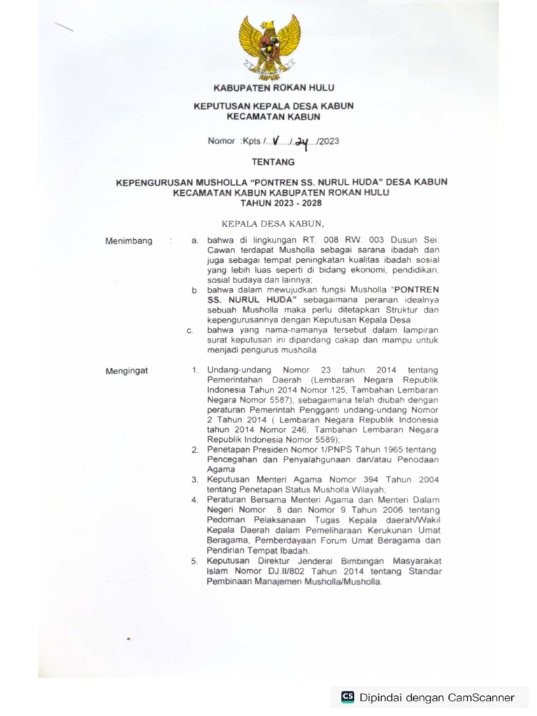 SK Mushola-Jan 2023 | PDF