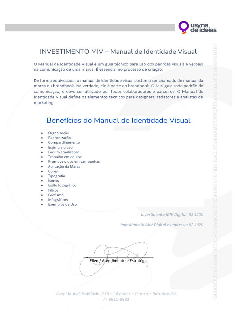 Proposta Miv Manual de Identidade Visual | PDF
