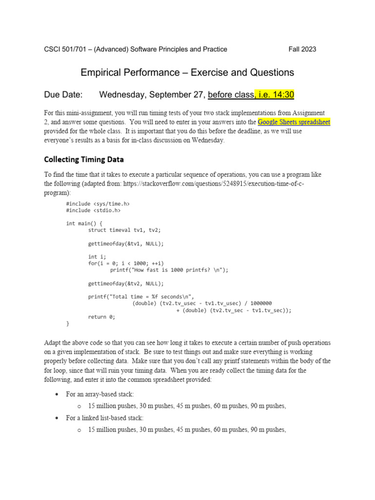 Empirical Performance | PDF | Computer Engineering | Computer Programming