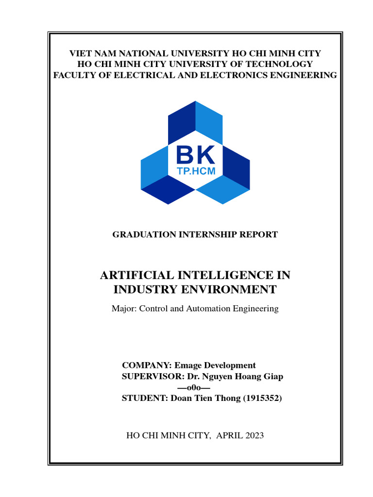 HCMUT Internship Report DoanTienThong | PDF | Deep Learning | Applied ...