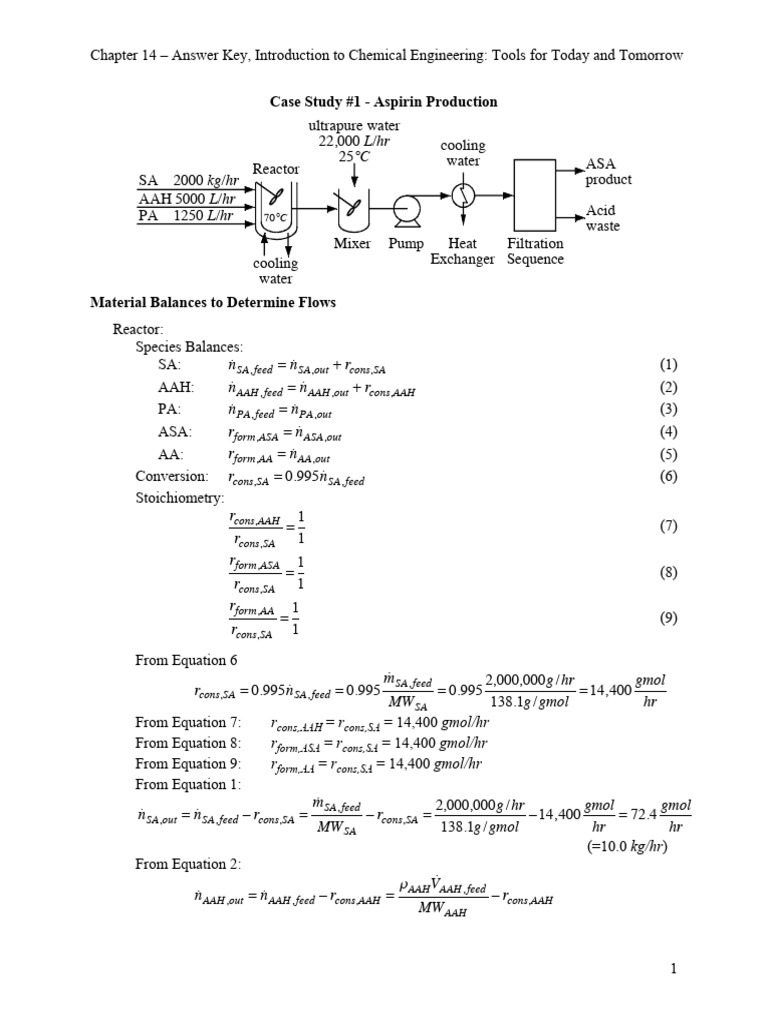 ch14 1 | PDF | Chemical Reactor | Process Engineering