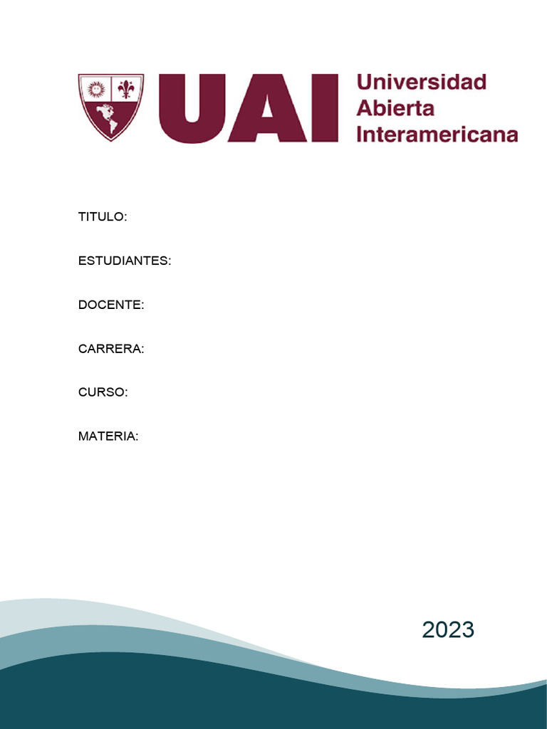 Caratula Uai | PDF