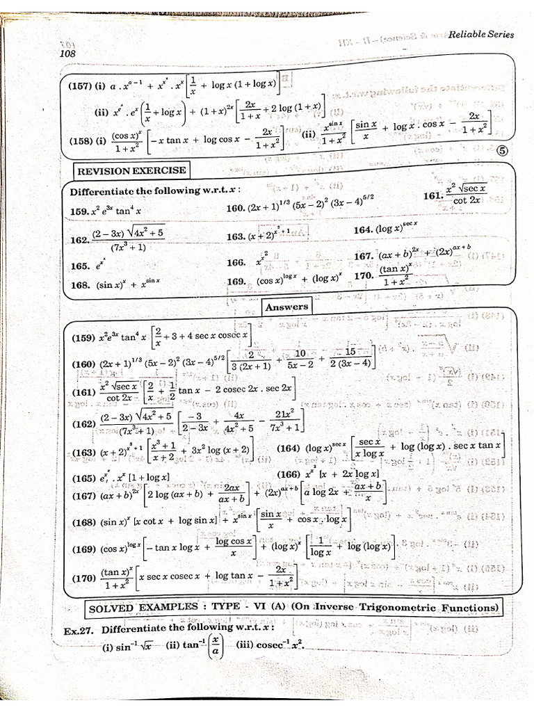 Differentiation Onwards | PDF