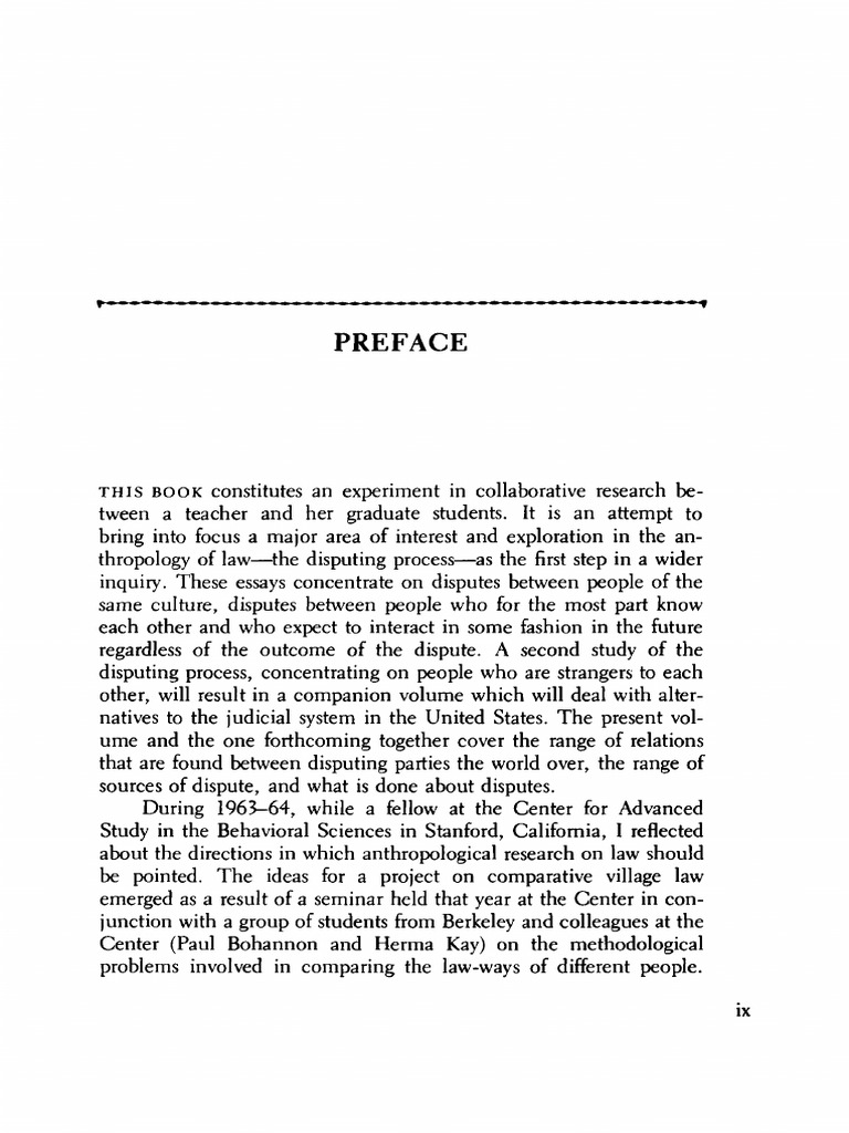 (The Disputing Process-Law in Ten Societies) Preface | PDF | Anthropology | Science