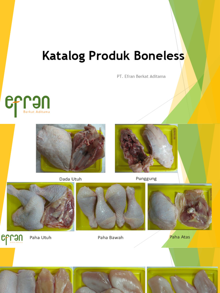 Katalog Produk Ayam Boneless PT Efran | PDF