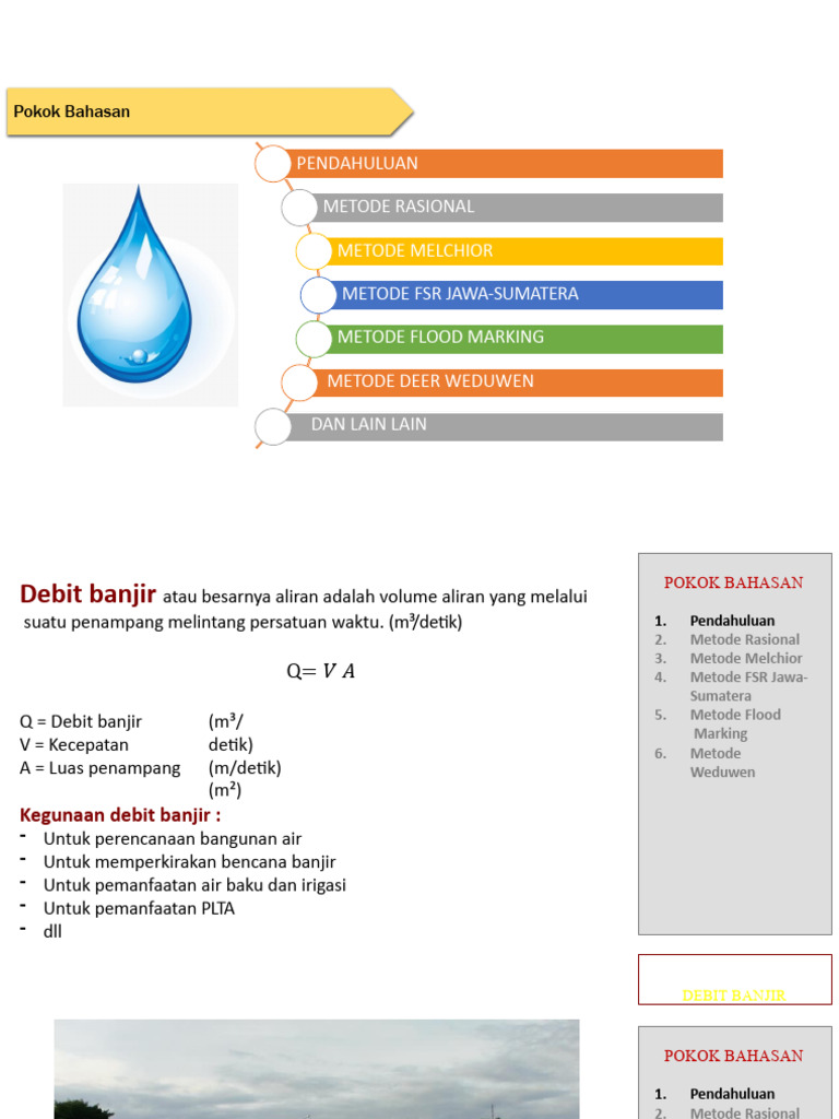 Metode Perhitungan Debit Banjir | PDF