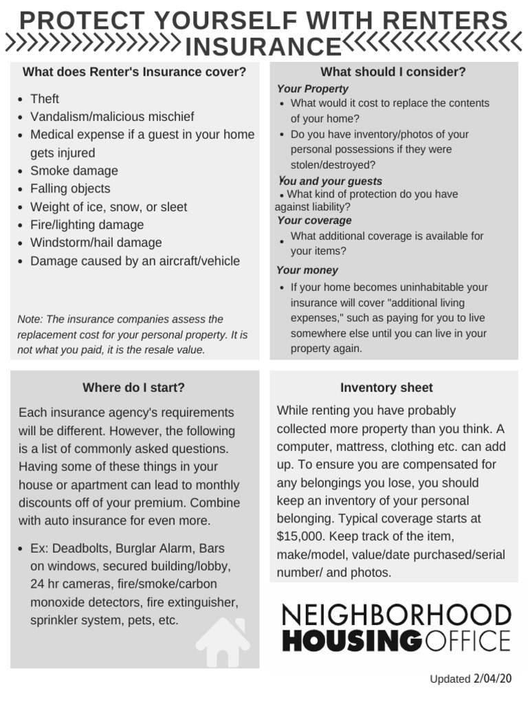 Protect Yourself With Renters Insurance | PDF | Insurance | Vehicle ...