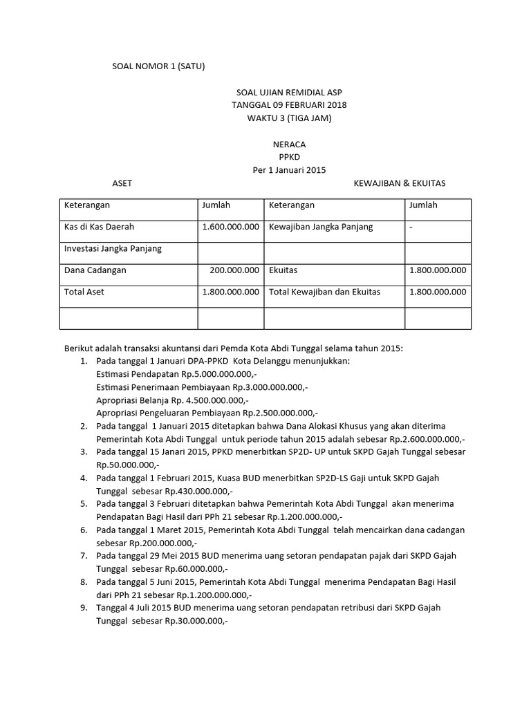 Soal Akpem PPKD Dan SKPD | PDF