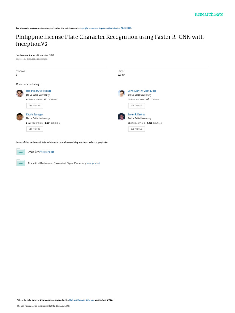 Philippine License Plate Character Recognition Using Faster R-CNN With ...