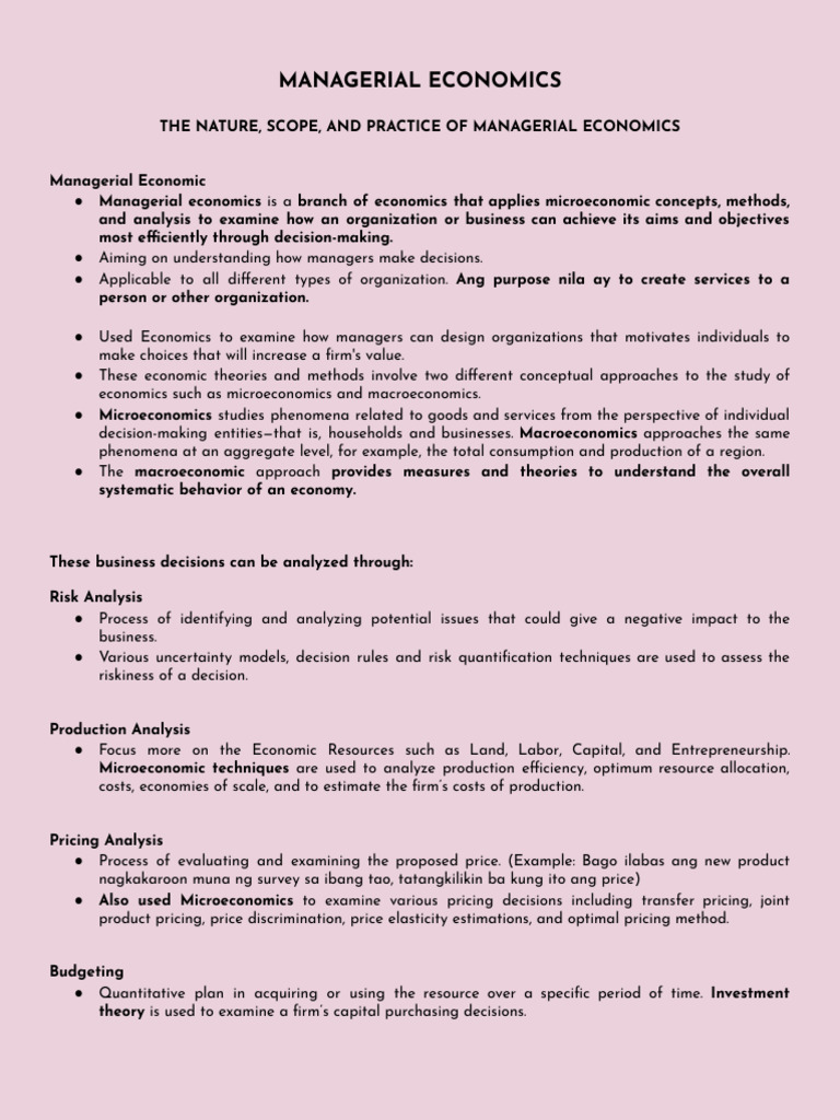 Intro To Managerial Economics | PDF | Economics | Corporate Social ... Intro To Managerial Economics | PDF | Economics | Corporate Social ...