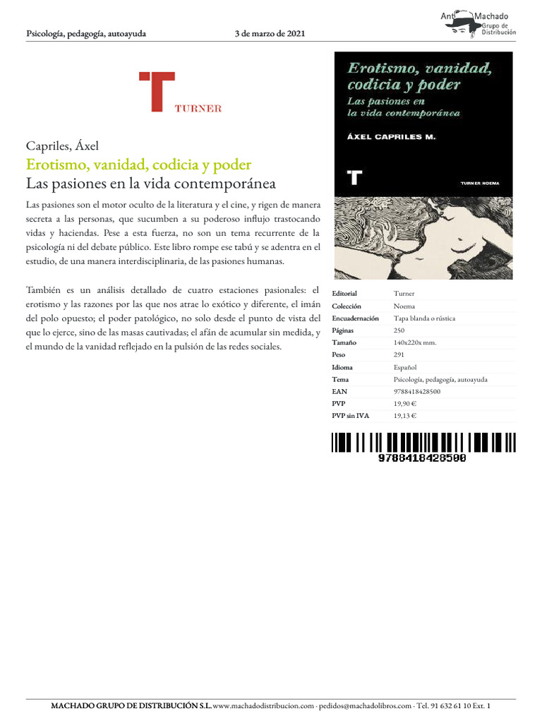 Erotismo Vanidad | PDF