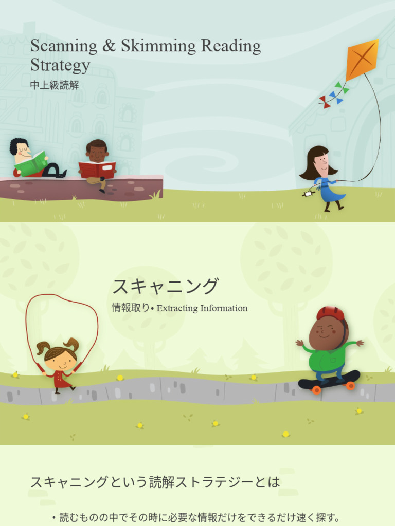 Scanning Skimming Reading Strategy_Myklass | PDF