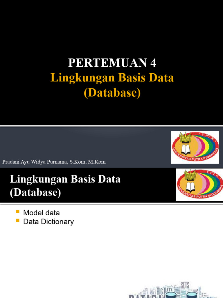 Pertemuan 4-Lingkungan Basis Data | PDF