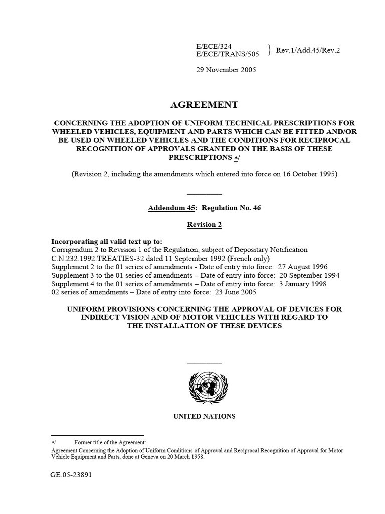 Unr Ece R046 | PDF | Visual Perception | Sphere